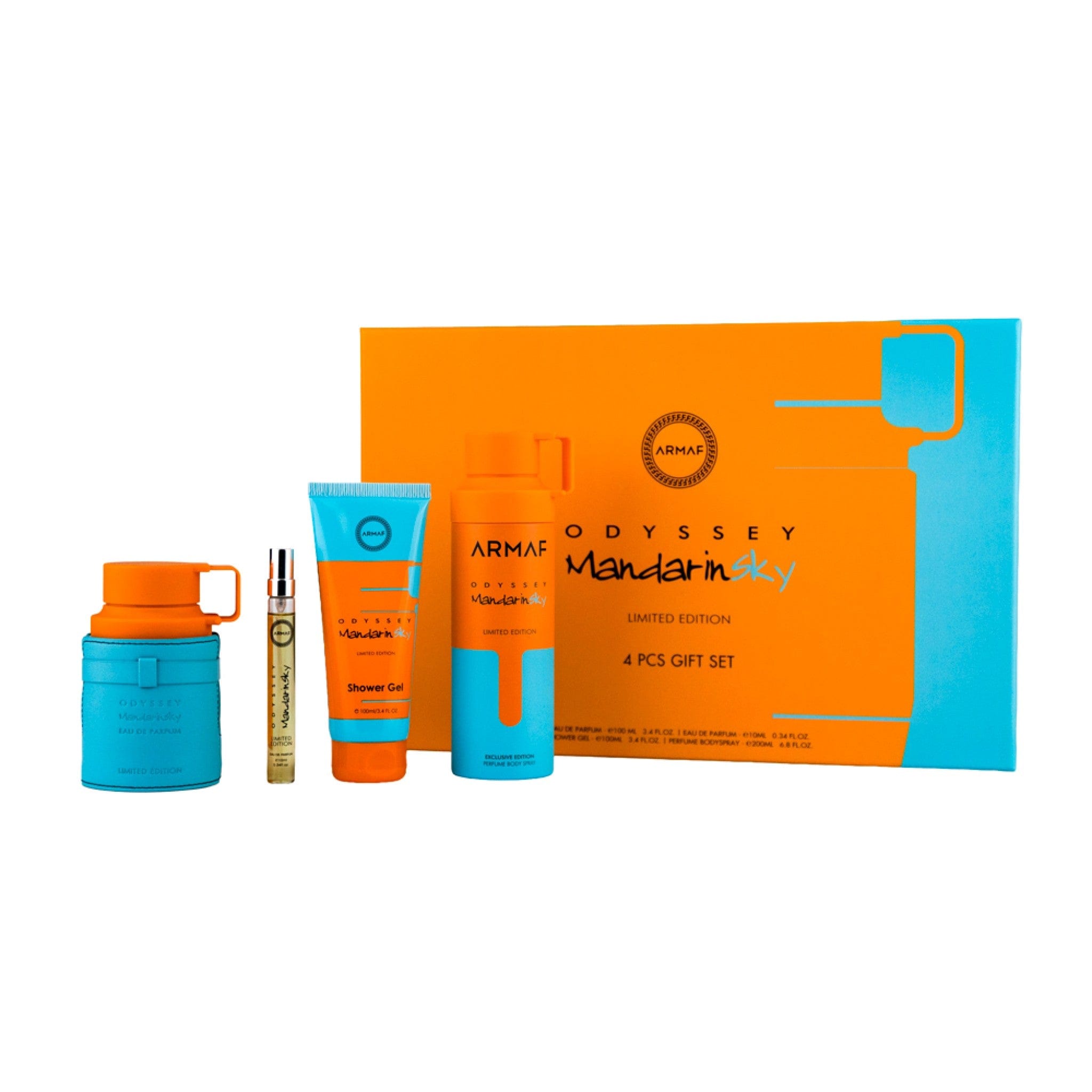 Mandarin Sky EDP 100 ml + EDP 10 ml + Shower Gel 100 ml + Deo Spray 200 ml